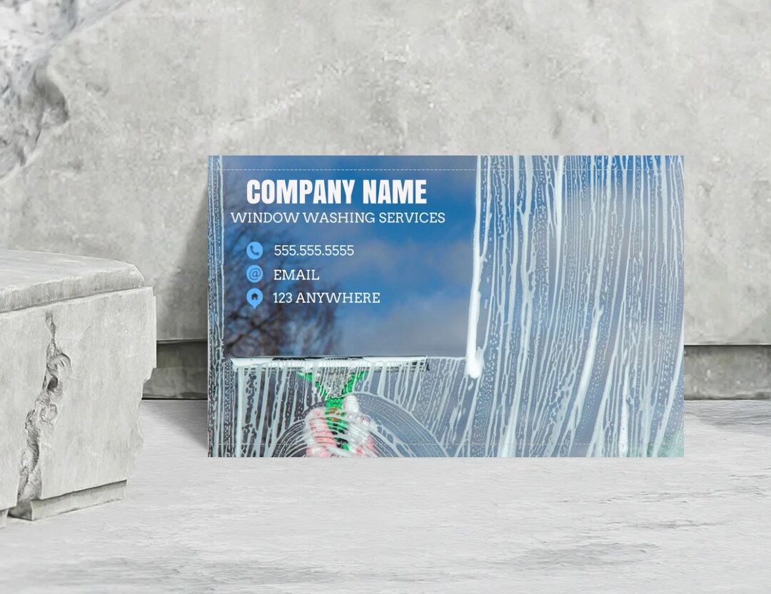 Window Washing Business Cards - Etsy