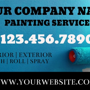 Painter Business Cards Template, Painter Business Card, Business Cards ...