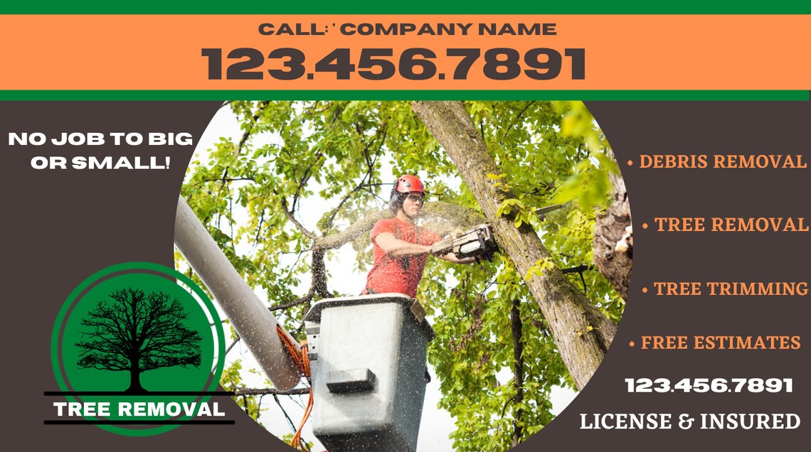 Tree Services Flyer, Lawn Care Flyer, Facebook Banner, Fully ...