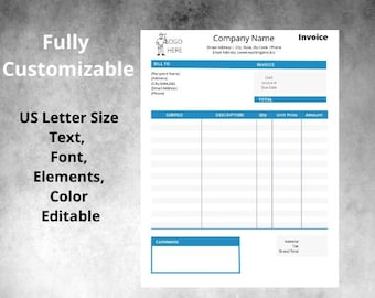 Residential Cleaning Service Invoice or Estimate Template - Etsy