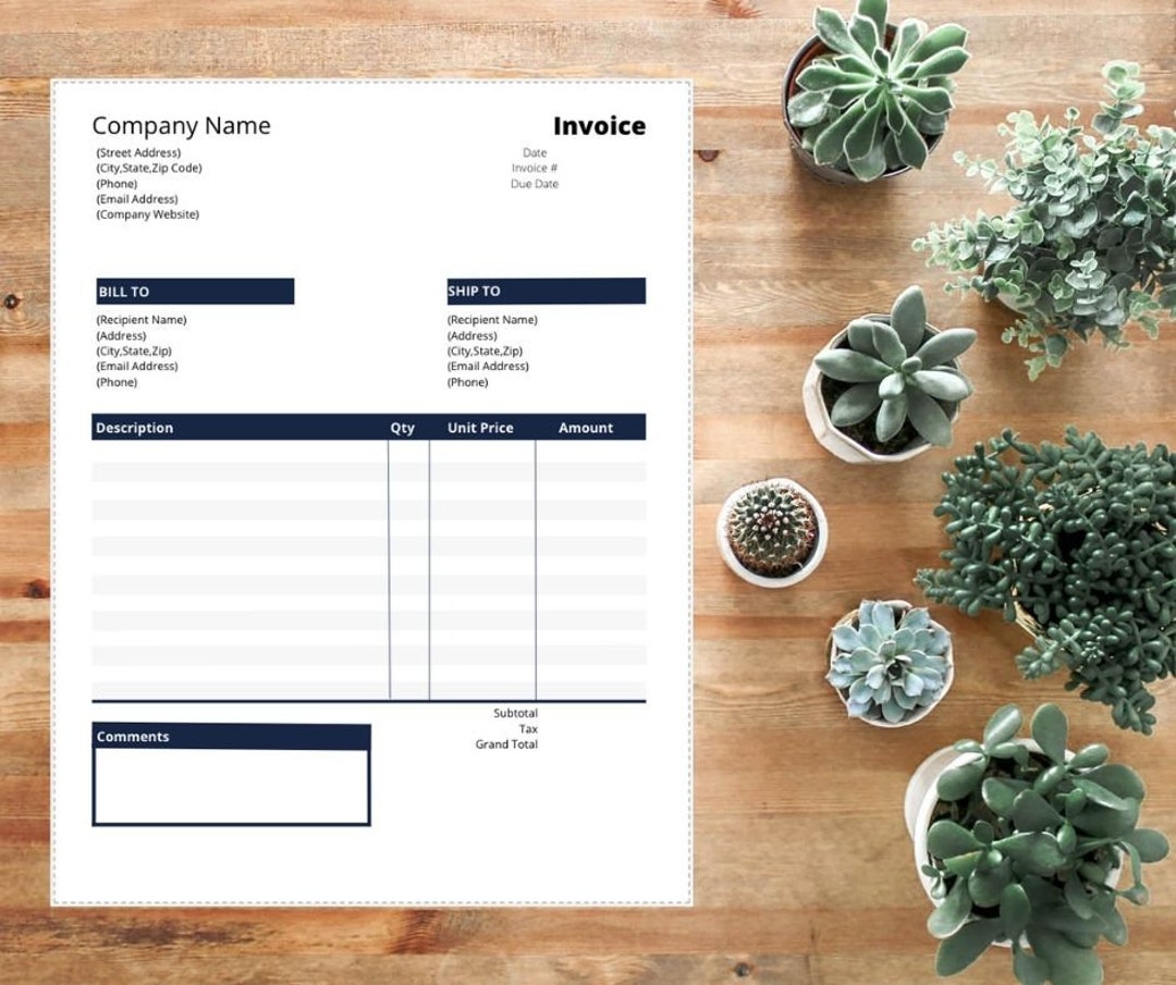 Simple Invoice Template | PDF | Business Invoice | Printable Invoice ...