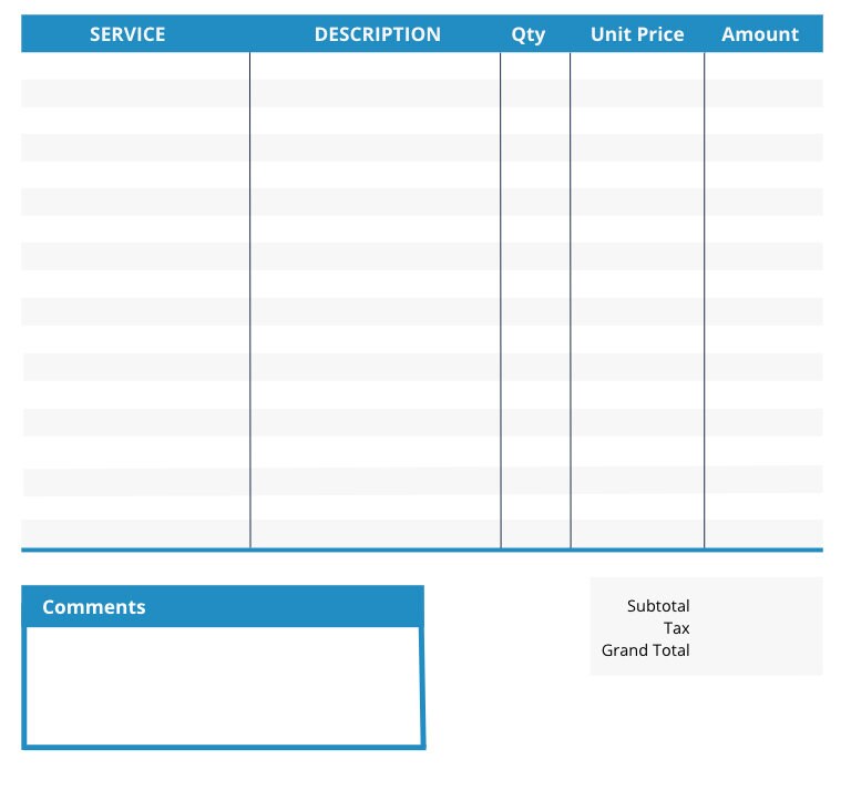 Window Cleaning Invoice | Window Cleaning Form| Window Invoice Template ...