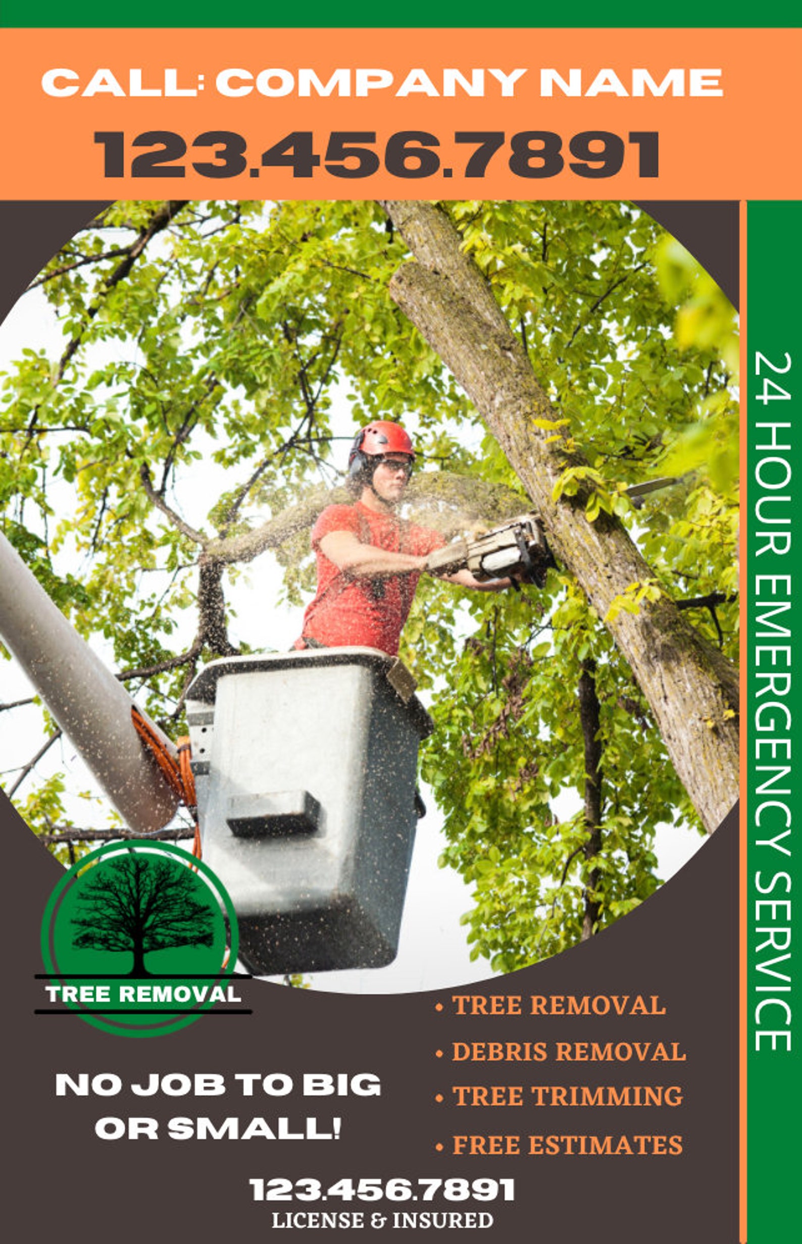 Tree Services Flyer, Lawn Care Flyer, Facebook Banner, Fully ...