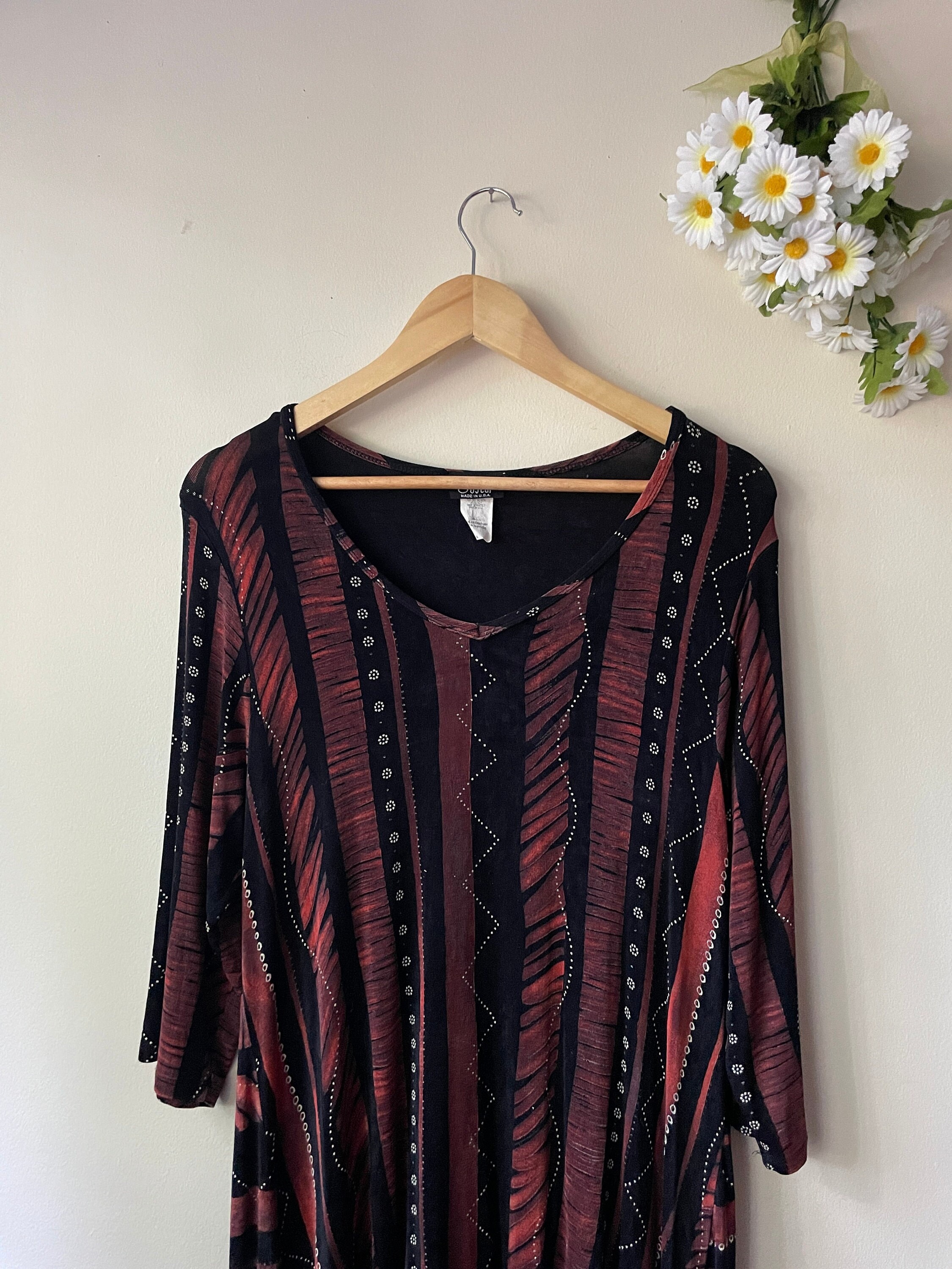 Vintage Jostar Dress | 1990s | Witch Aesthetic | Striped Dress | 90s Aesthetic | Y2K Style ...