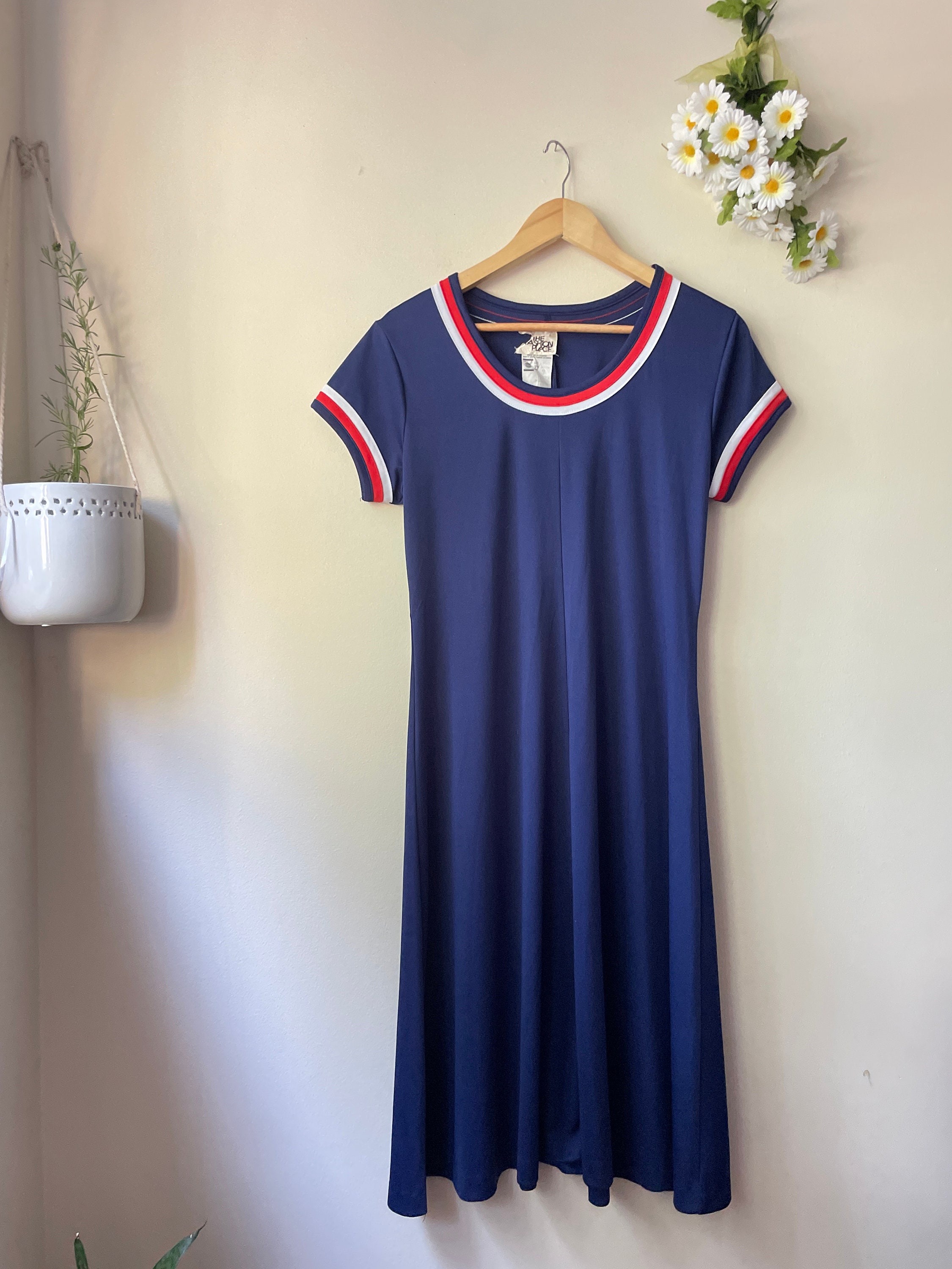 Vintage Mod Dress | 1960s | ILGWU Union | Retro Style | A-line | Red ...