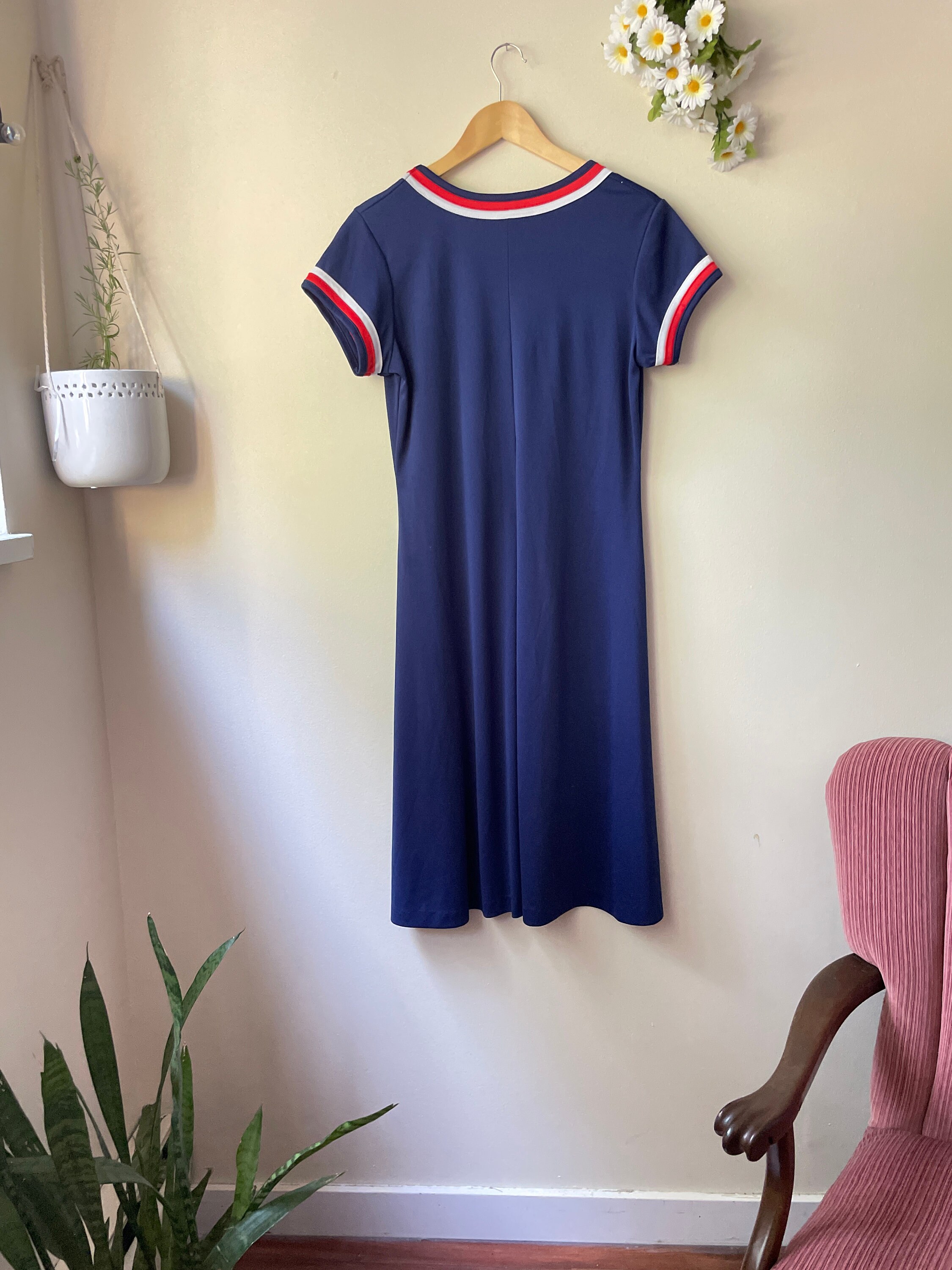 Vintage Mod Dress | 1960s | ILGWU Union | Retro Style | A-line | Red ...