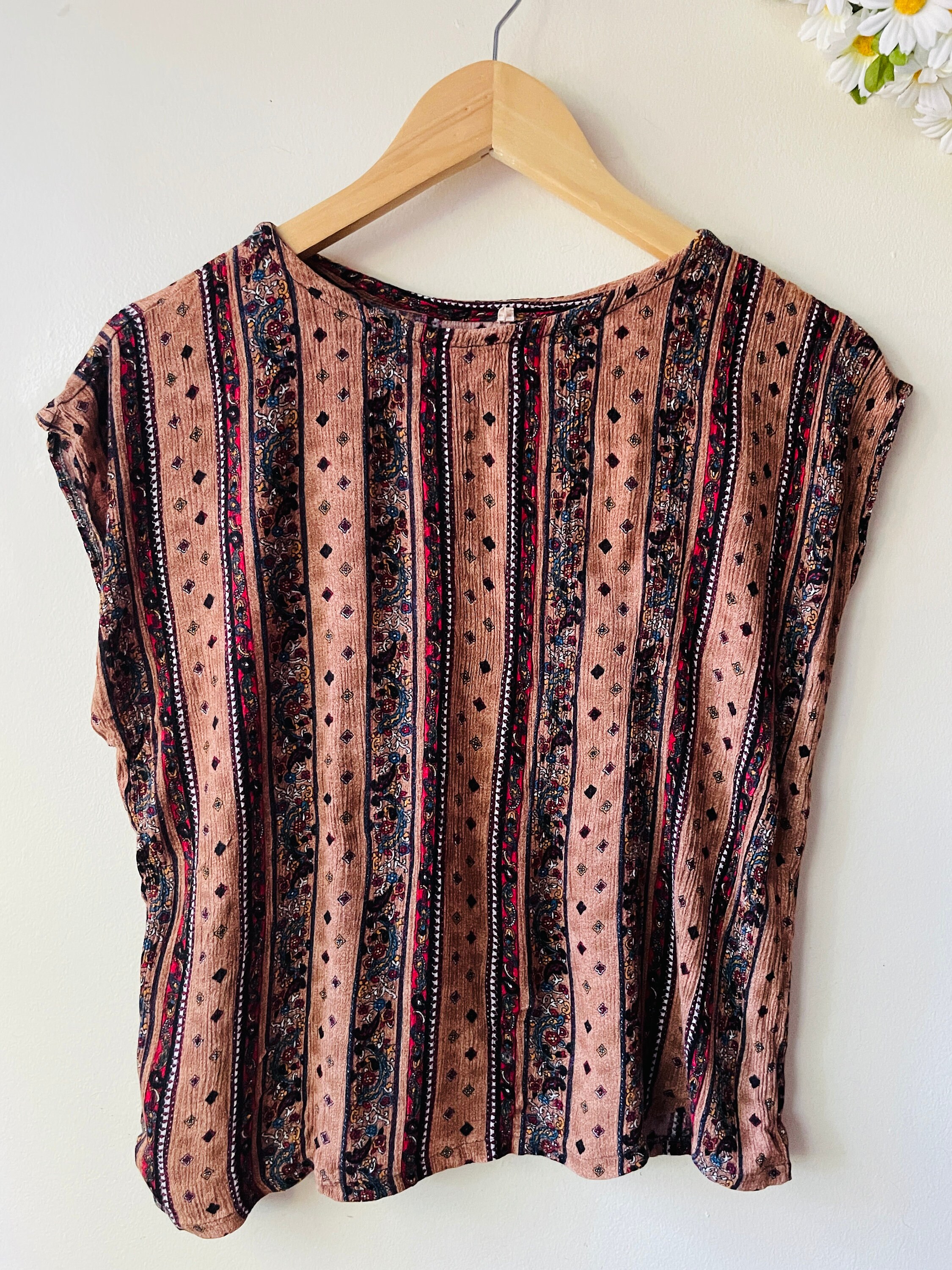 Vintage Y2K Top | 2000s | Geometric Top | Hipster Aesthetic | Striped ...
