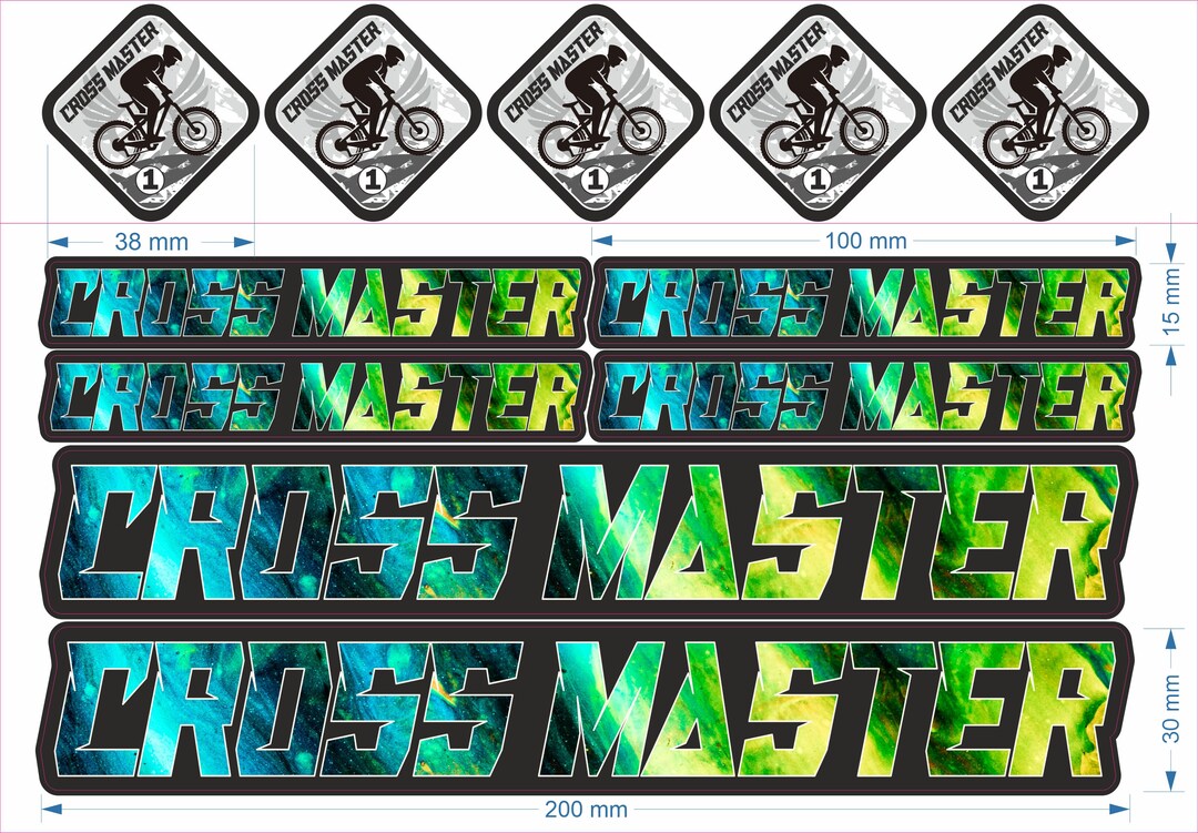 High-quality Stickers CROSS MASTER Police Fire Brigade POLICE 11-piece ...