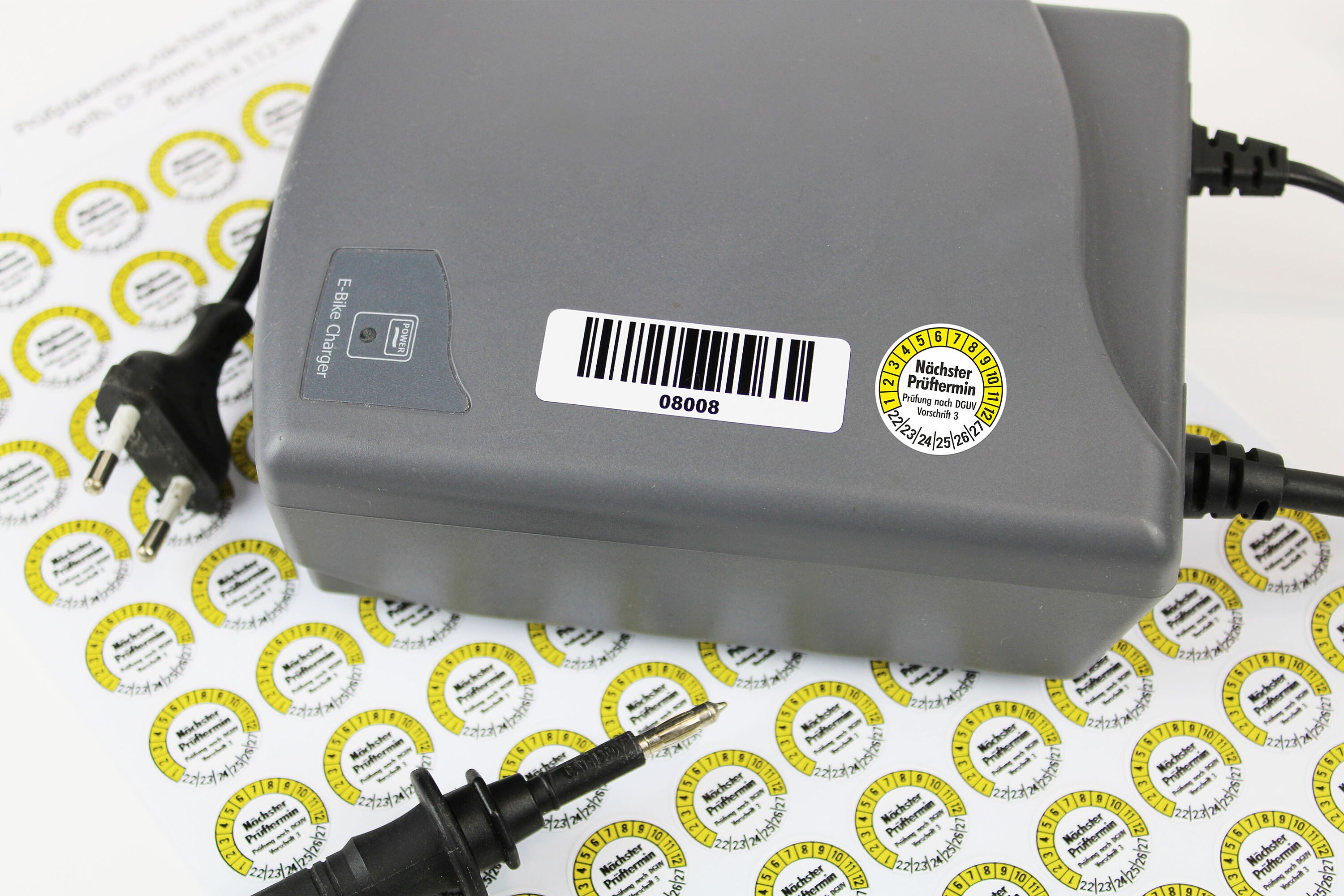 112 Test Stickers 20mmØ DGUV V3 next Test Date 2022-2027, Self-adhesive ...