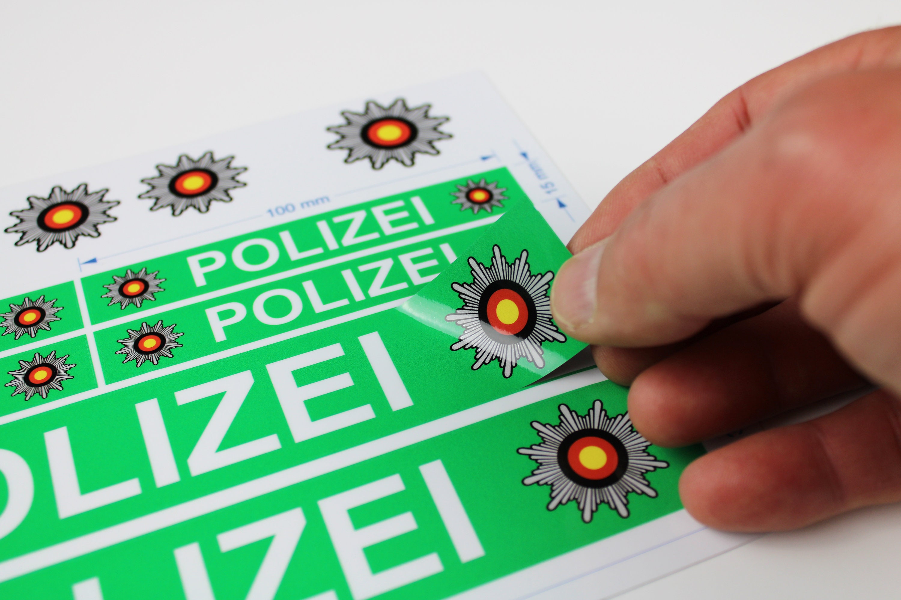 High-quality Stickers POLIZEI POLICE 11-piece Set Accessories - Etsy
