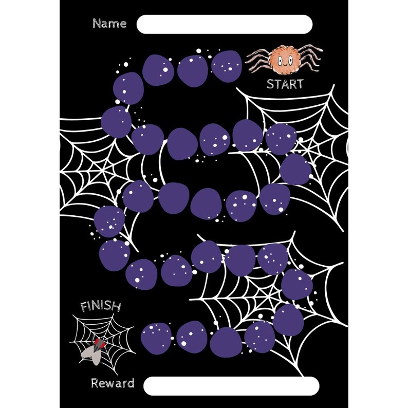 Spider Reward Chart Printable | Kids Sticker Chart | Fun Behavior Chart ...