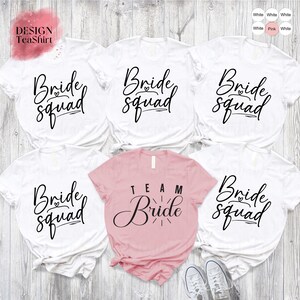 Team Bride&bride Squad Shirtshen Do Partywedding Party - Etsy