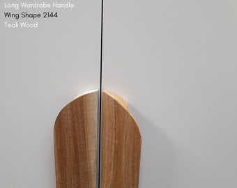 Long Wardrobe Handle Teak Wood - Etsy