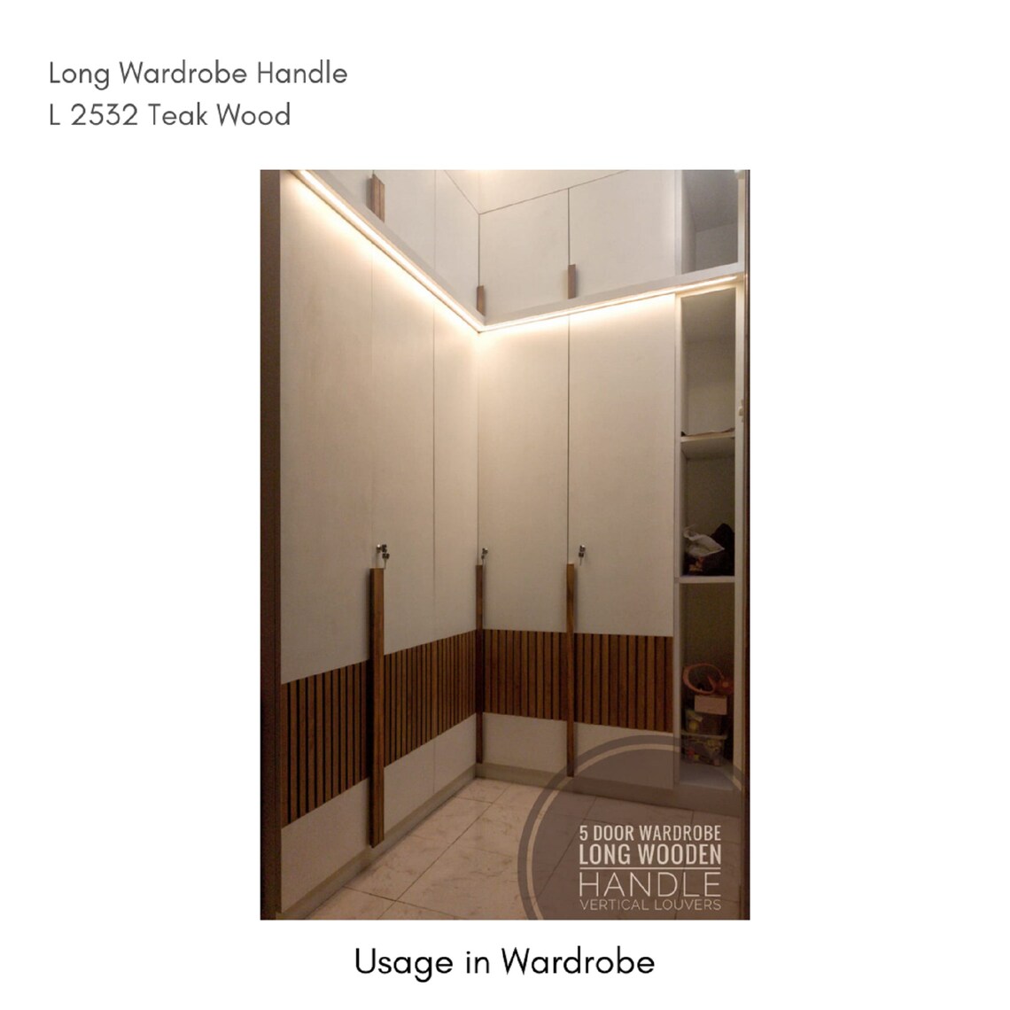 Long Wardrobe Handle Teak Wood - Etsy