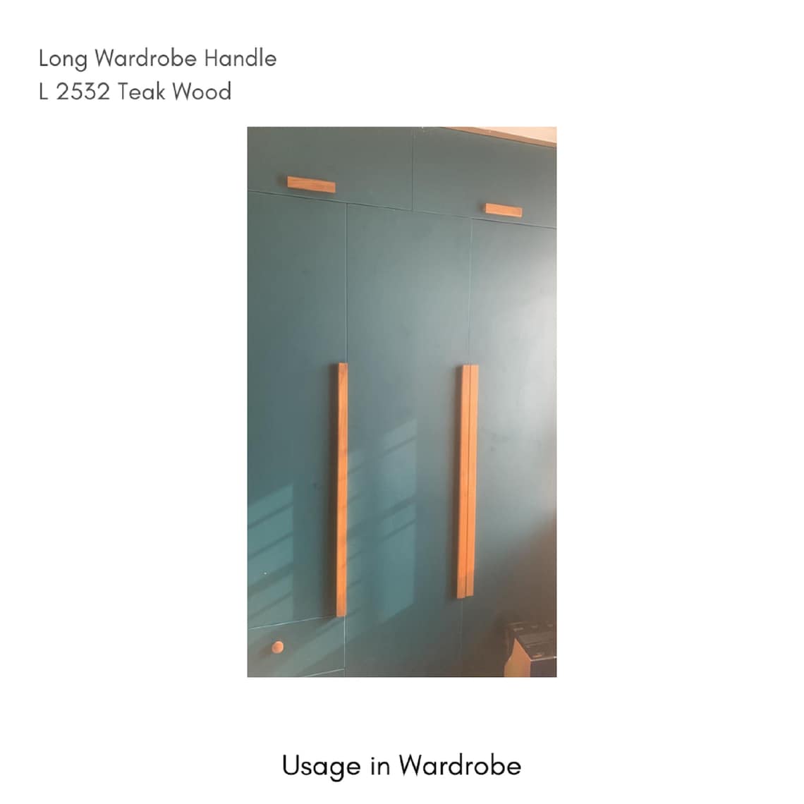 Long Wardrobe Handle Teak Wood - Etsy