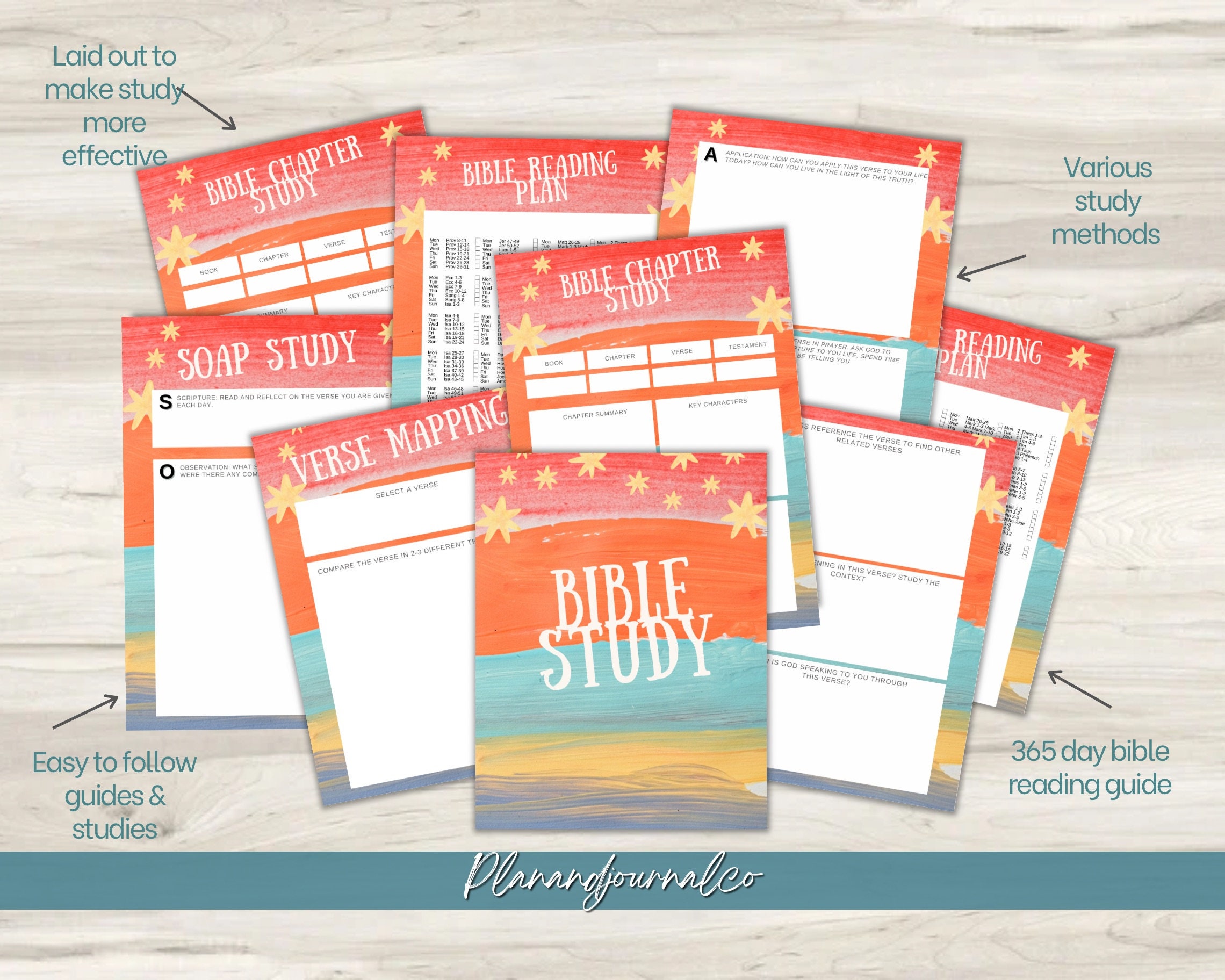 Printable Bible Study Planner Bible Reading Guide Verse - Etsy