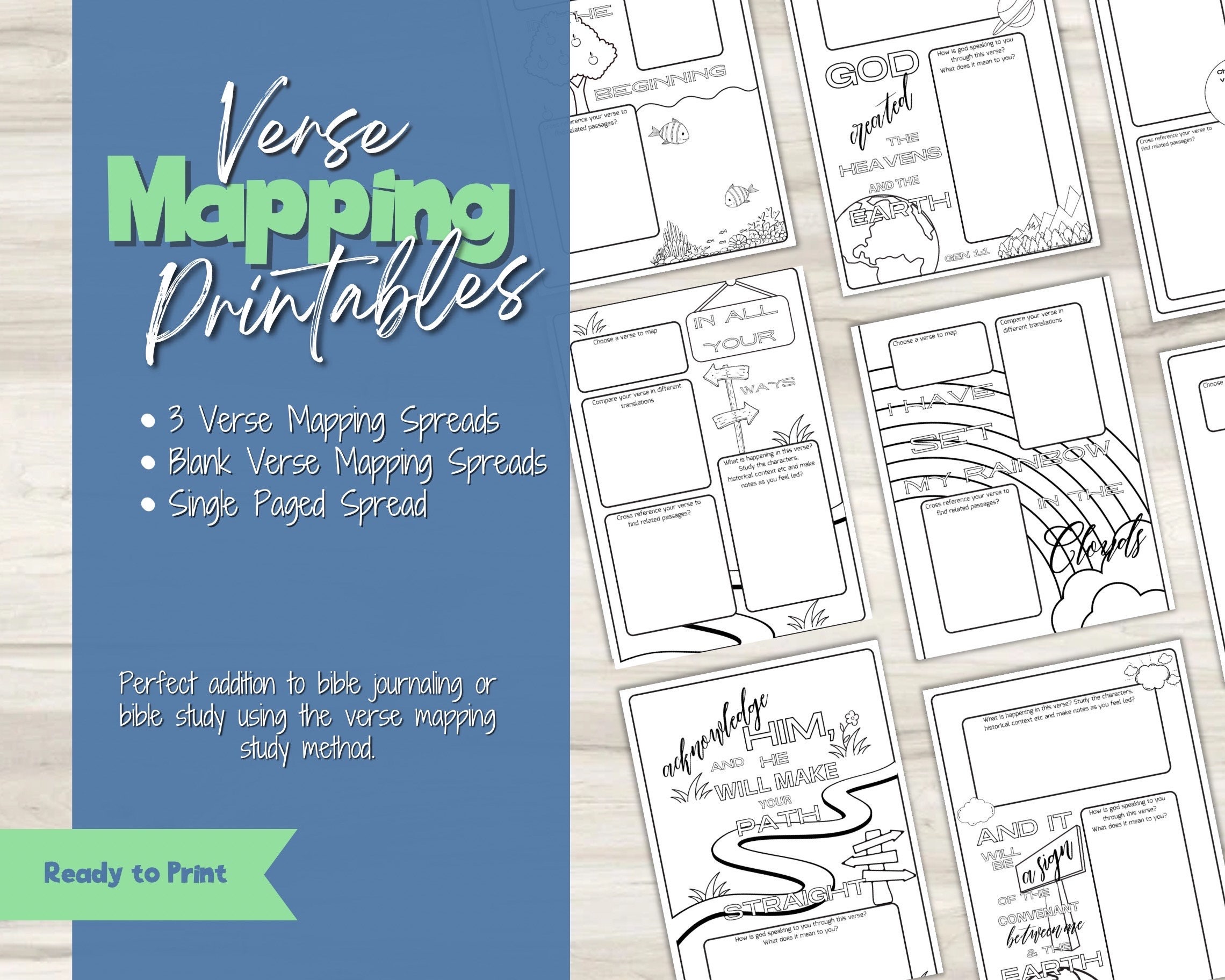 Printable Verse Mapping Bible Study Bible Verse Art Bible Journalling ...