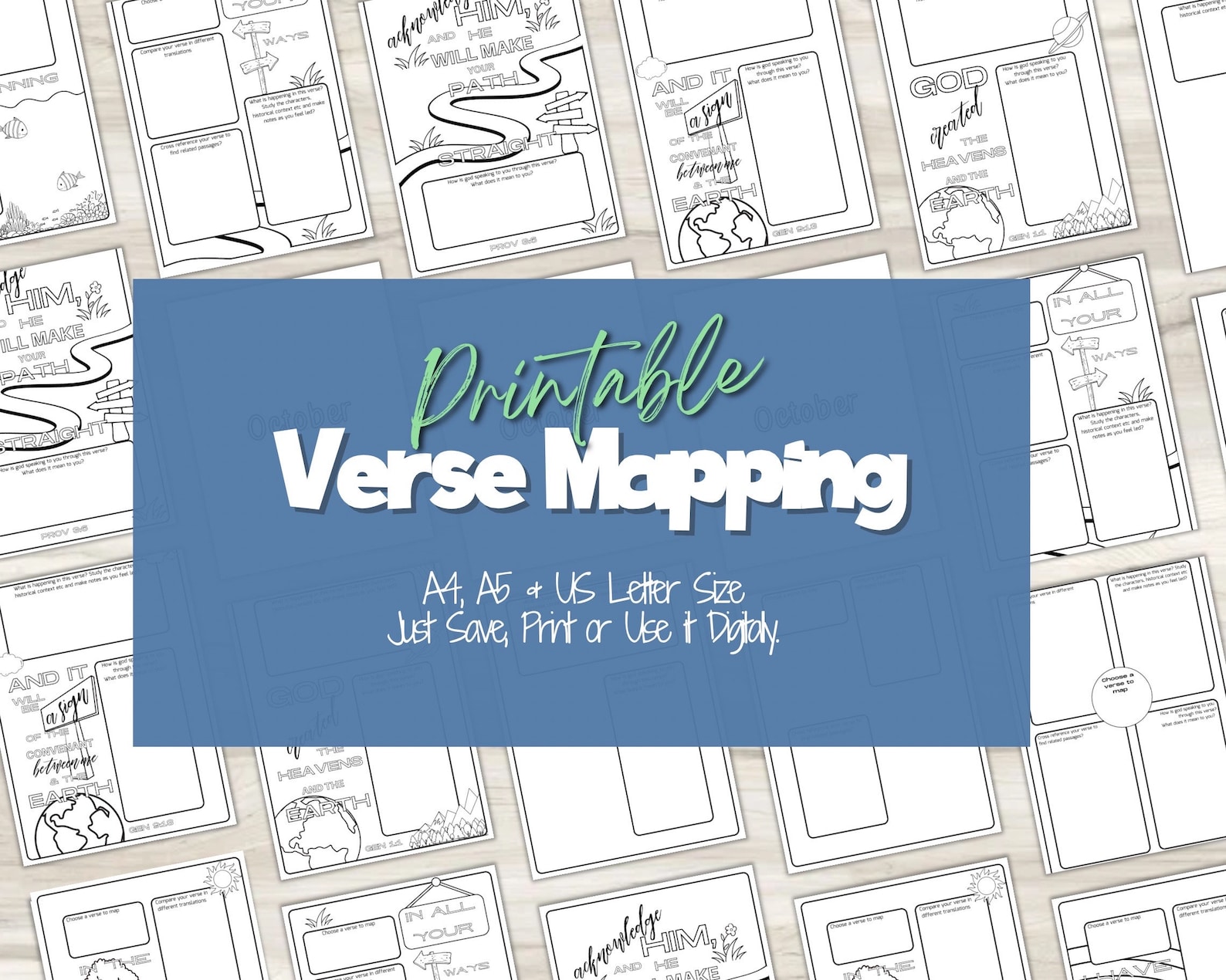 Printable Verse Mapping Bible Study Bible Verse Art Bible Journalling ...