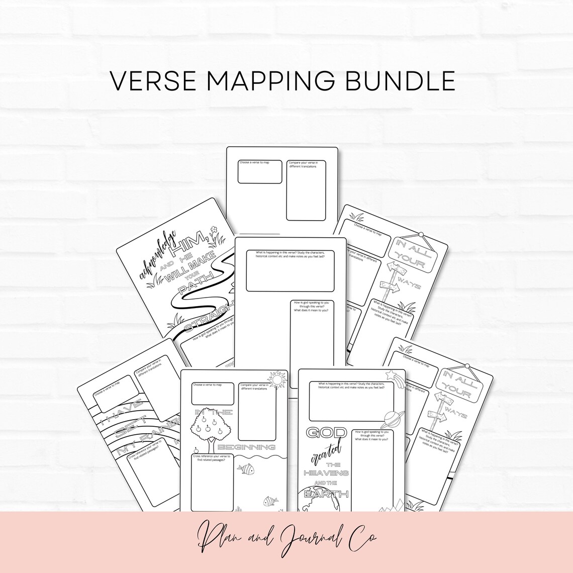 Printable Verse Mapping Bible Study Digital Verse Mapping - Etsy