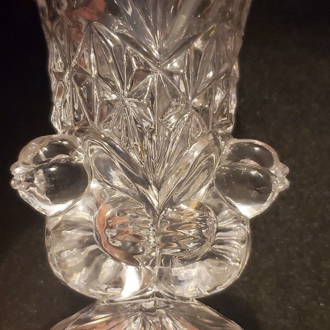Vintage Lead Crystal Sawtooth Three Birds Toothpick Holder 3 Inches - Etsy