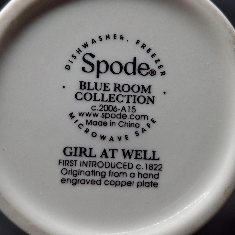 Spode Blue Room Collection Mug Girl at Well Design Ceramic Blue/white ...