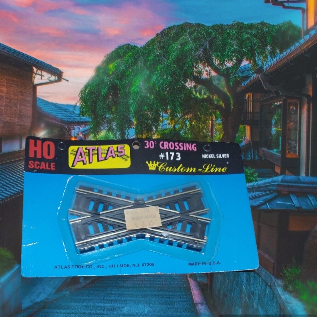 Vintage Atlas HO Scale 30 Degree Crossing #173 Custom-line NICKEL ...