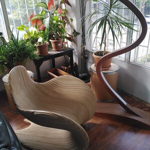 Iconic Modern Wooden Chair, Handmade Wood, Natural Wood - Etsy UK