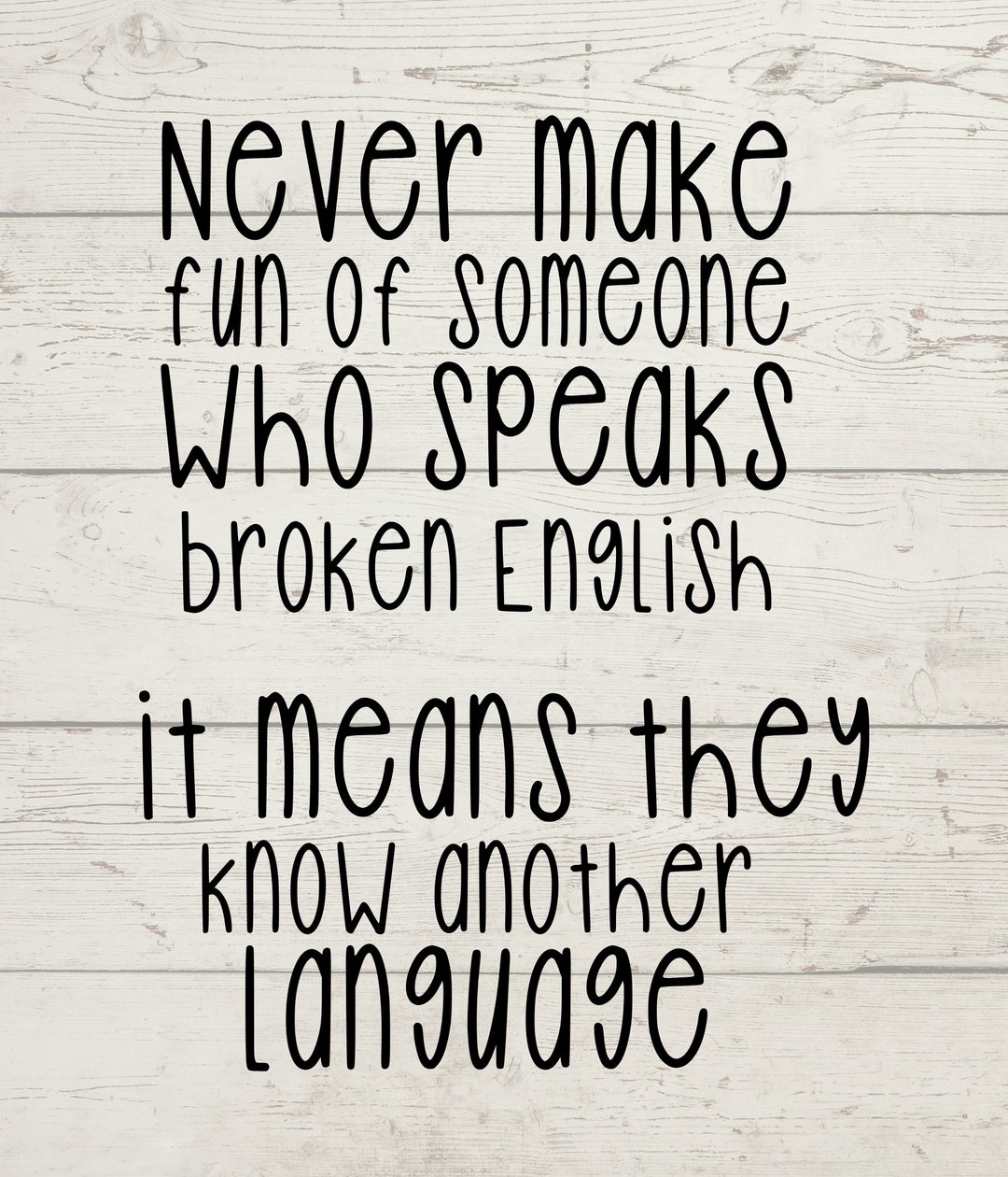 Bilingual SVG Cricut File, English as a Second Language SVG PNG Instant ...