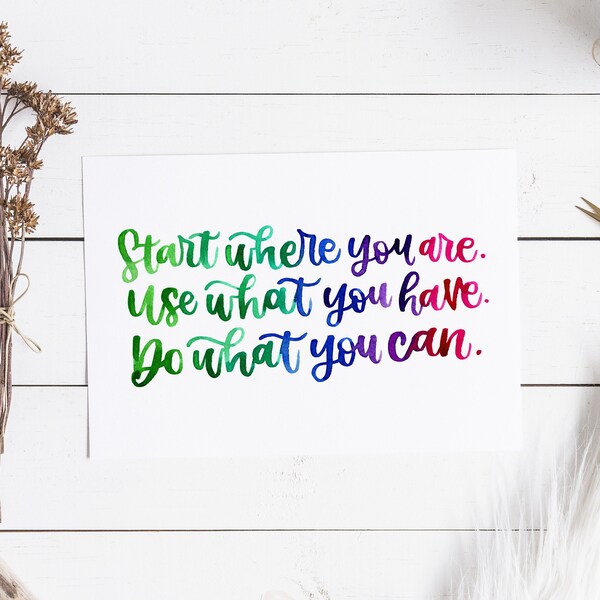 Start Where You Are - Etsy