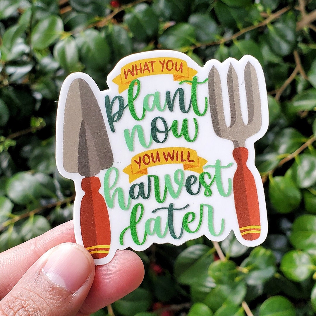 Motivational Gardening Sticker – Plant Lover Vinyl Decal - Etsy