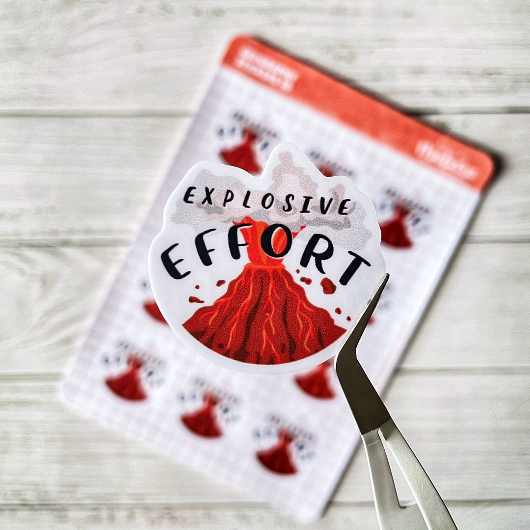 Volcano Sticker Sheet Nature Sticker Sheet Motivational - Etsy