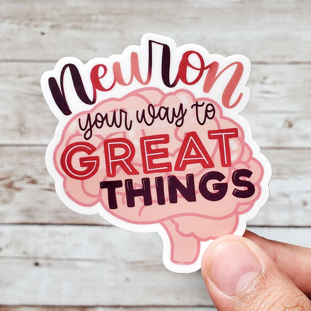 Brain Science Sticker - Biology Sticker, Motivational Gift, Biologist ...
