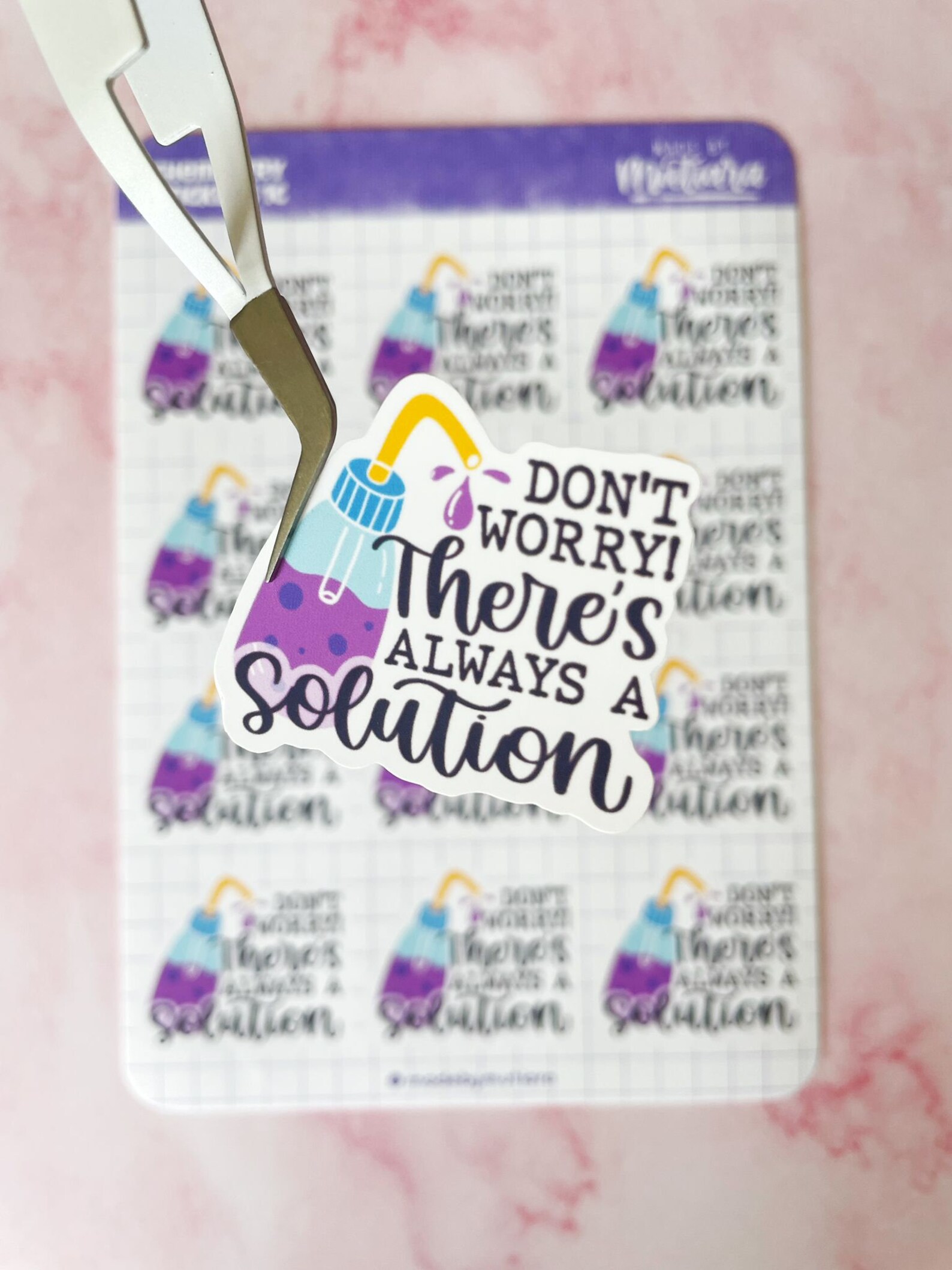 Chemistry Sticker Sheet - Science Planner Sticker, Motivational Quotes ...