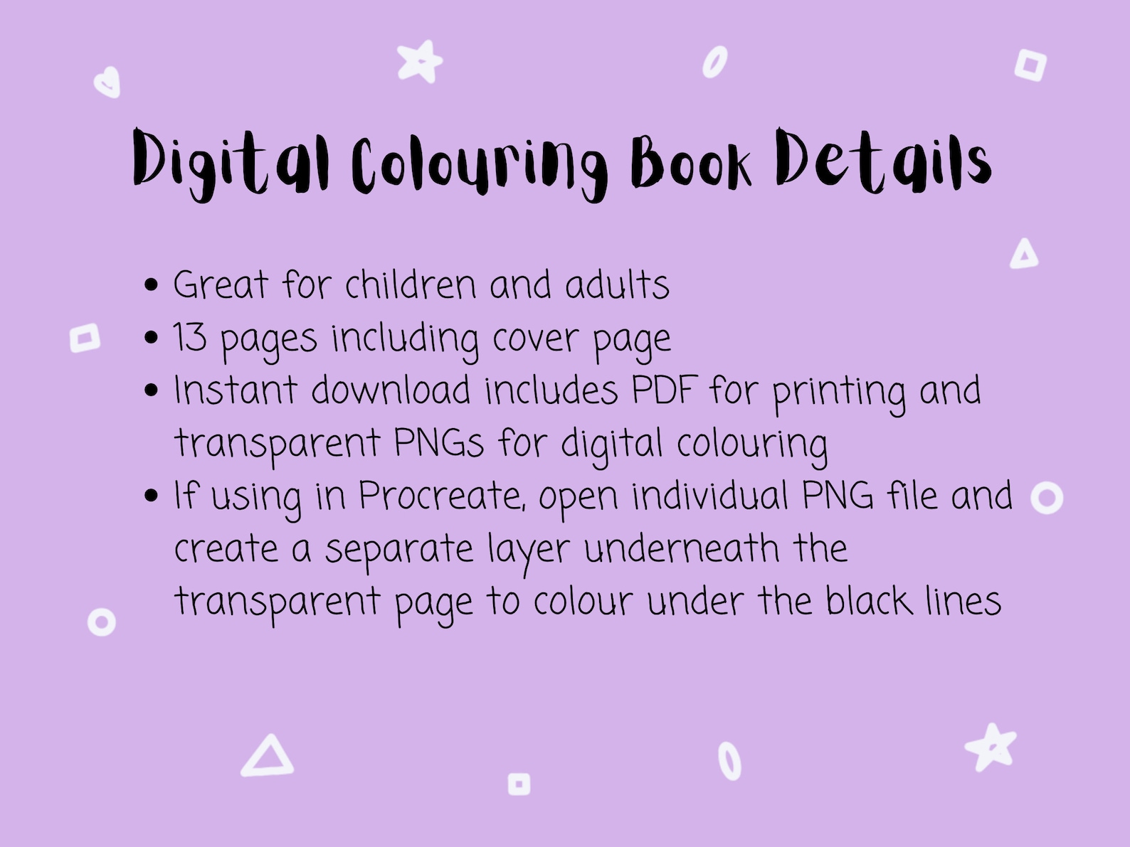 Labeled Shapes Colouring Book | Colouring Pages | Digital Colouring ...