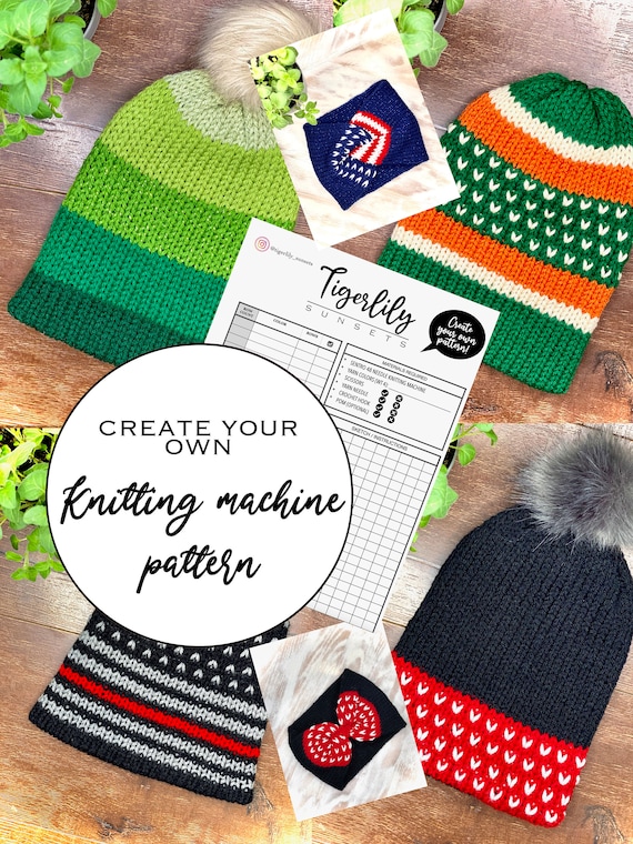 Create Your Own Knitting Machine Pattern Printable | Etsy