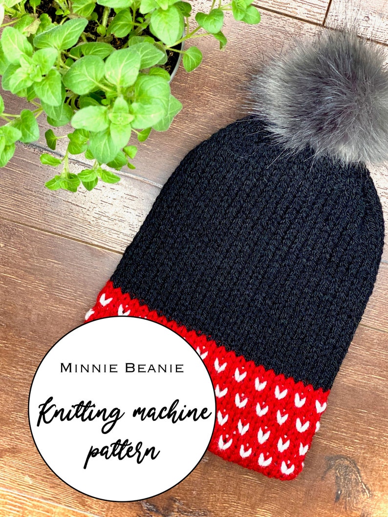 Minnie Beanie Knitting Machine Pattern - Etsy