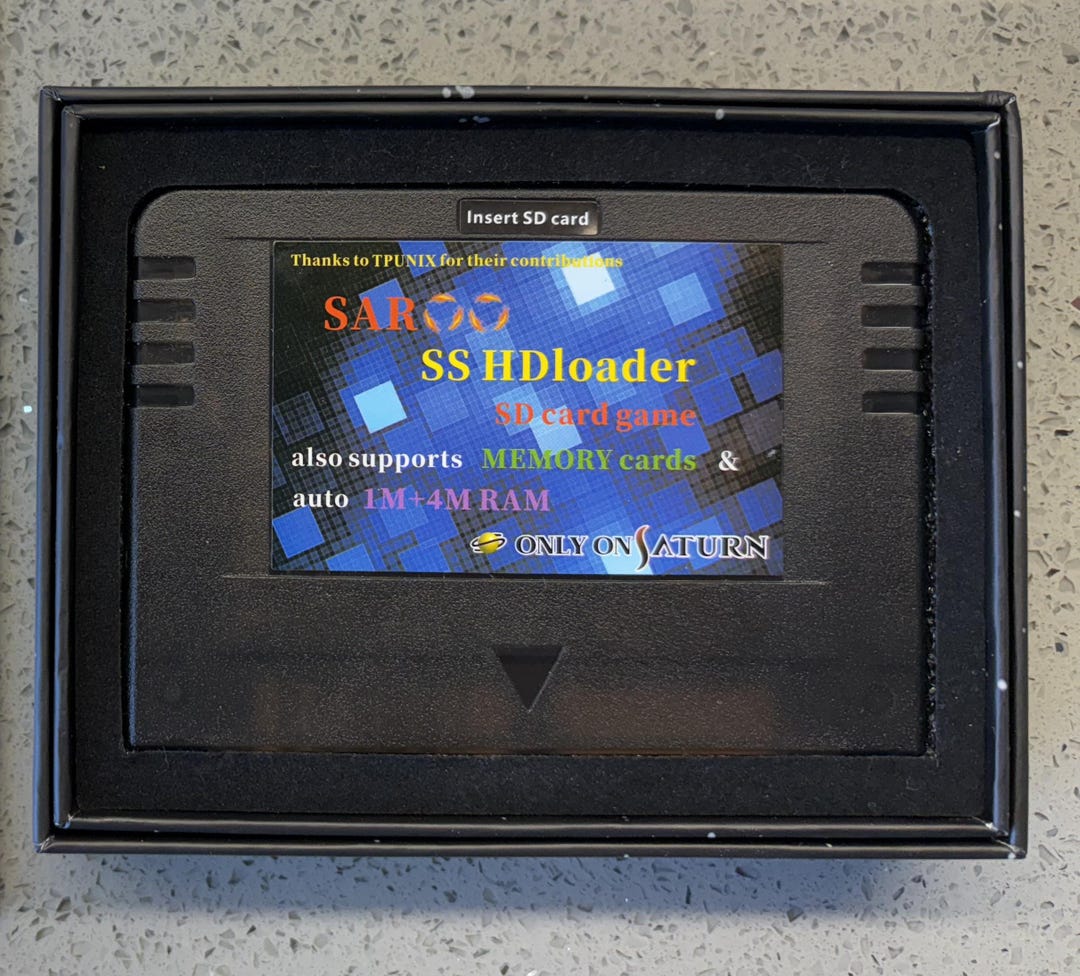 Sega Saturn Saroo 256GB SD Card Only: Pre-programmed for Saroo, Fenrir ...