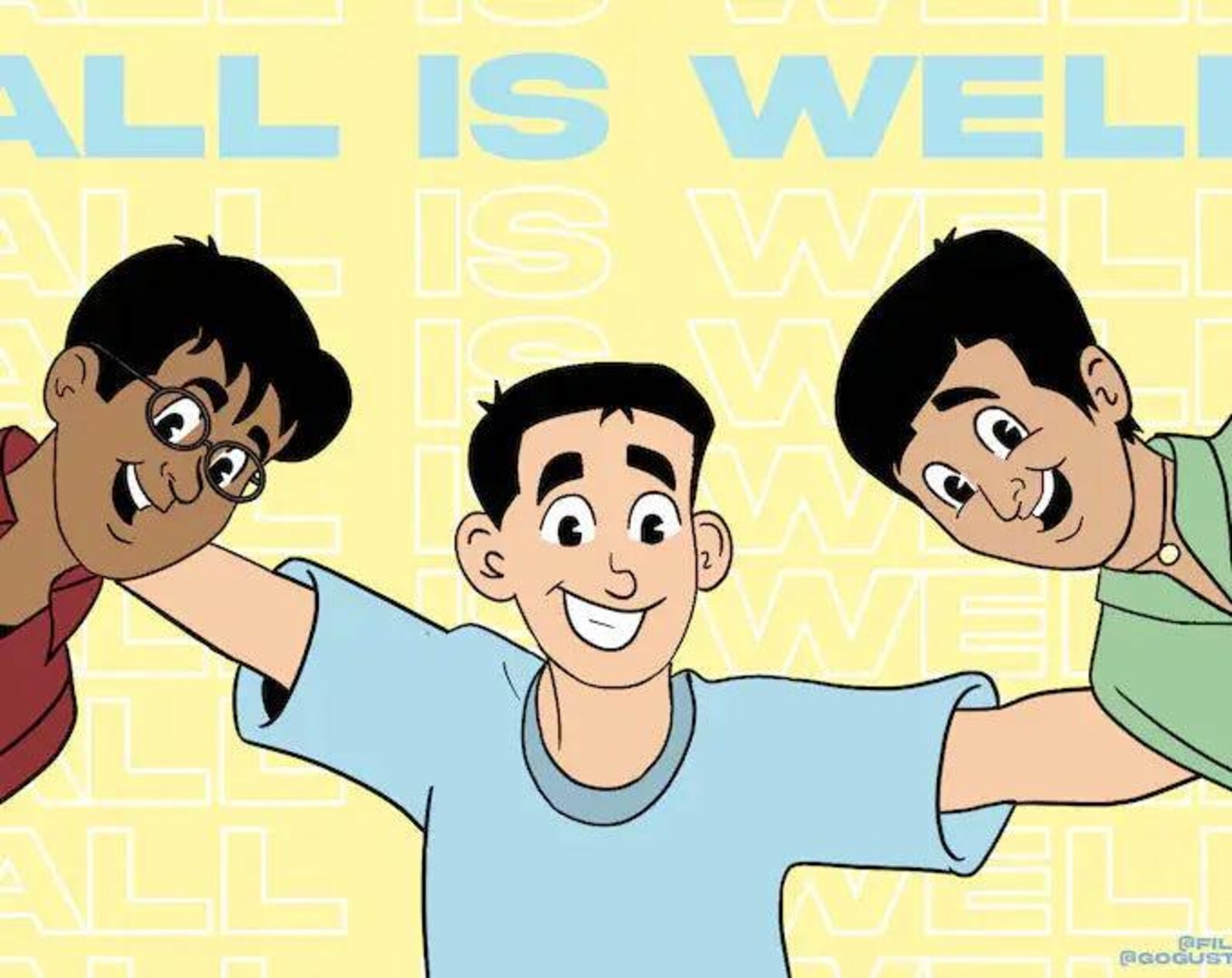 3 Idiots | All is Well | Postcard - Etsy