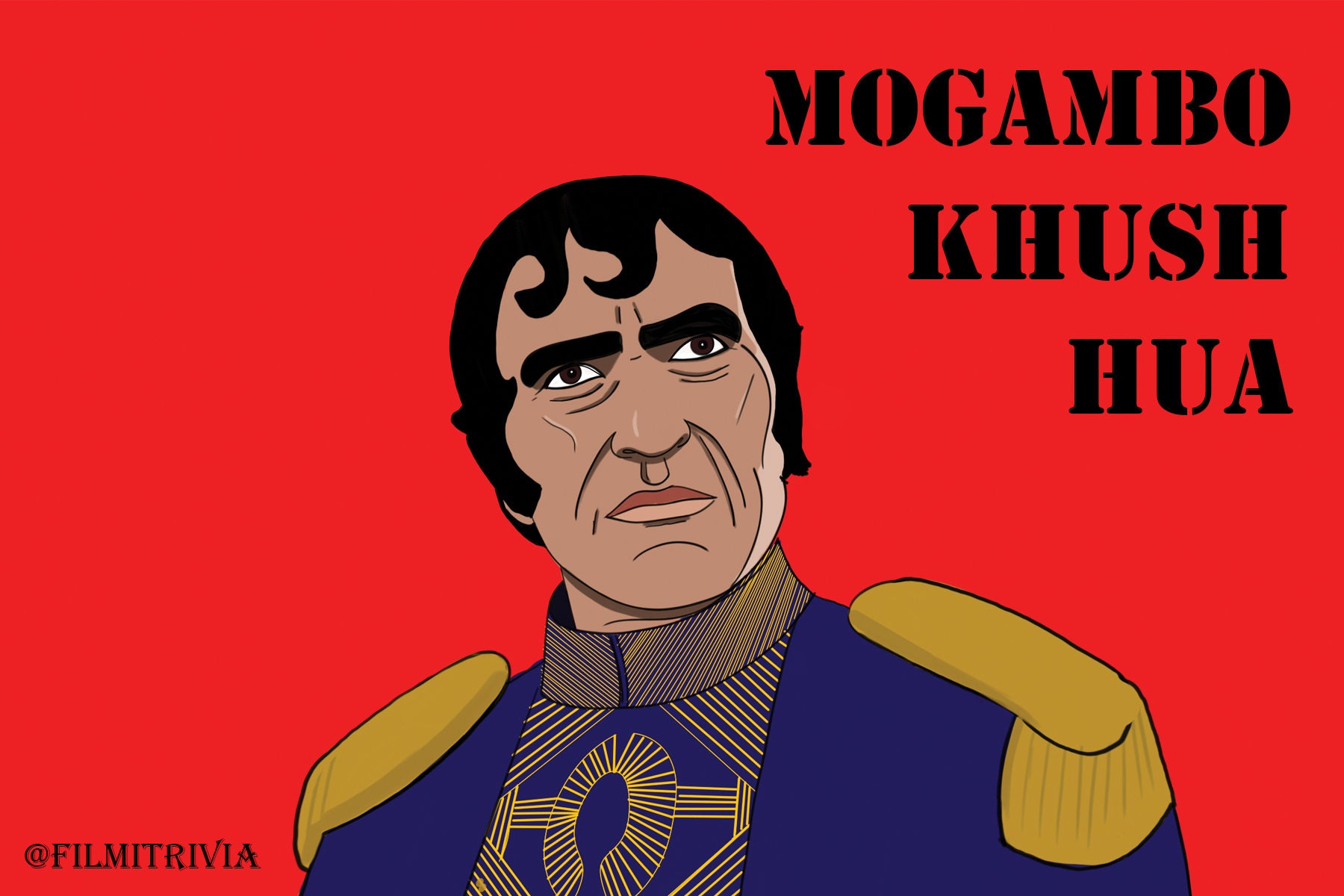 Mogambo Khush Hua Mr. India Postcard - Etsy