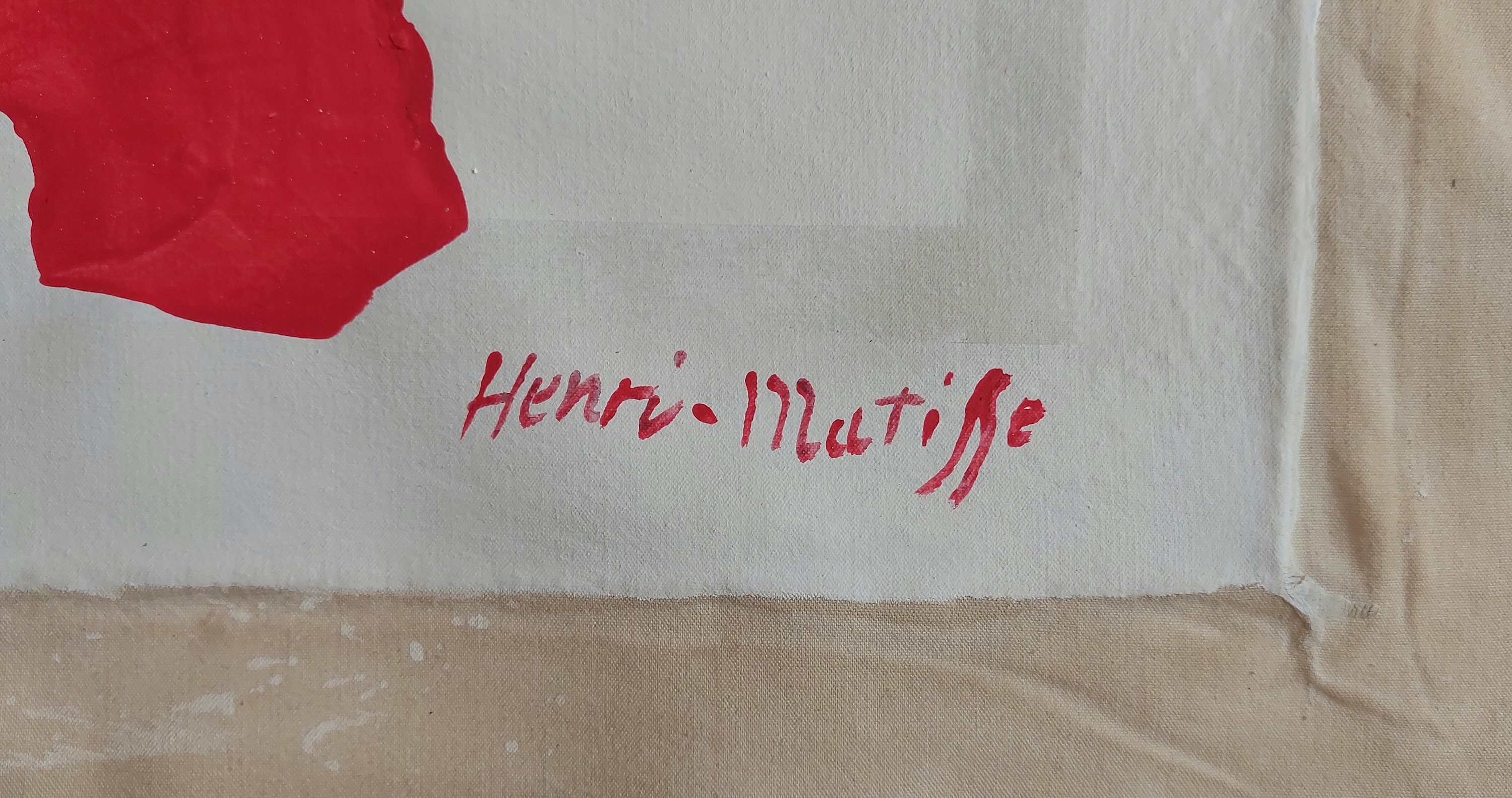 Henri Matisse Signed Canvas Vintage Abstract Modern Art - Etsy UK