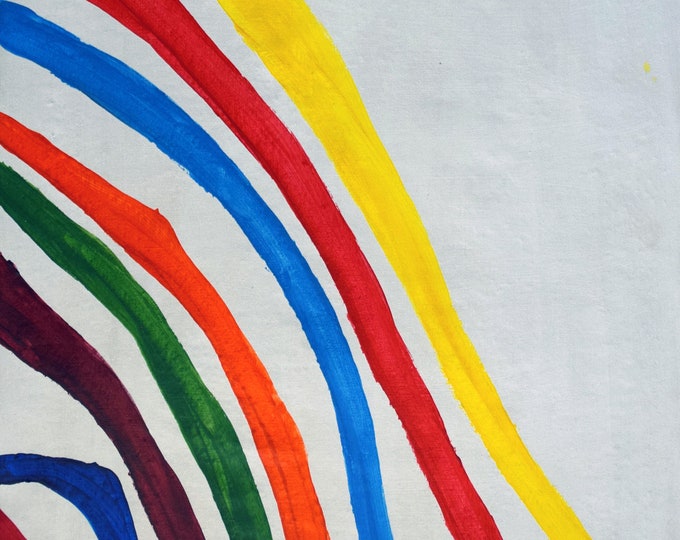 Morris Louis Signed Canvas Vintage Abstract Modern Art American Etsy