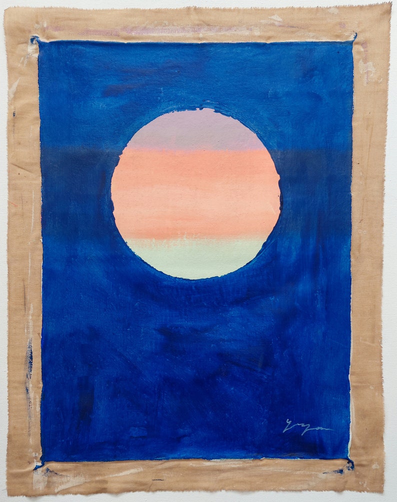 Rupprecht Geiger Signed Canvas Vintage Abstract Modern Art - Etsy