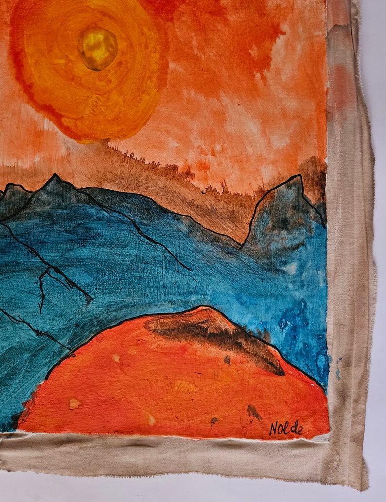 Emil Nolde, Signed Canvas, Vintage Abstract Modern Art, Europe - Etsy