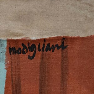 Amedeo Modigliani, Signed Canvas, Vintage Abstract Modern Art, Italy - Etsy