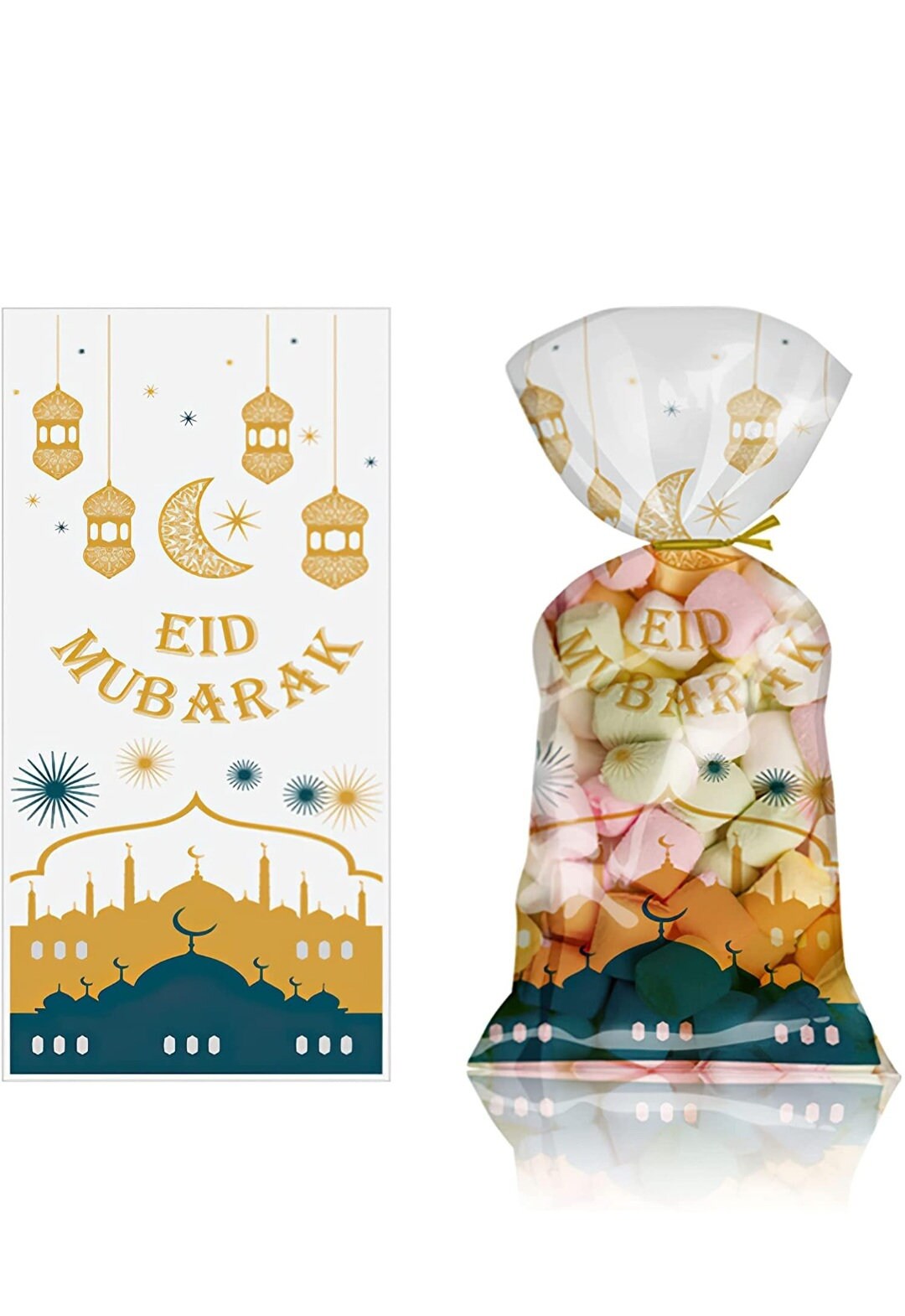 20X Eid Treat Bags, Eid Mubarak Goodie Bags, Eid Sweet Bags, Eid Party ...