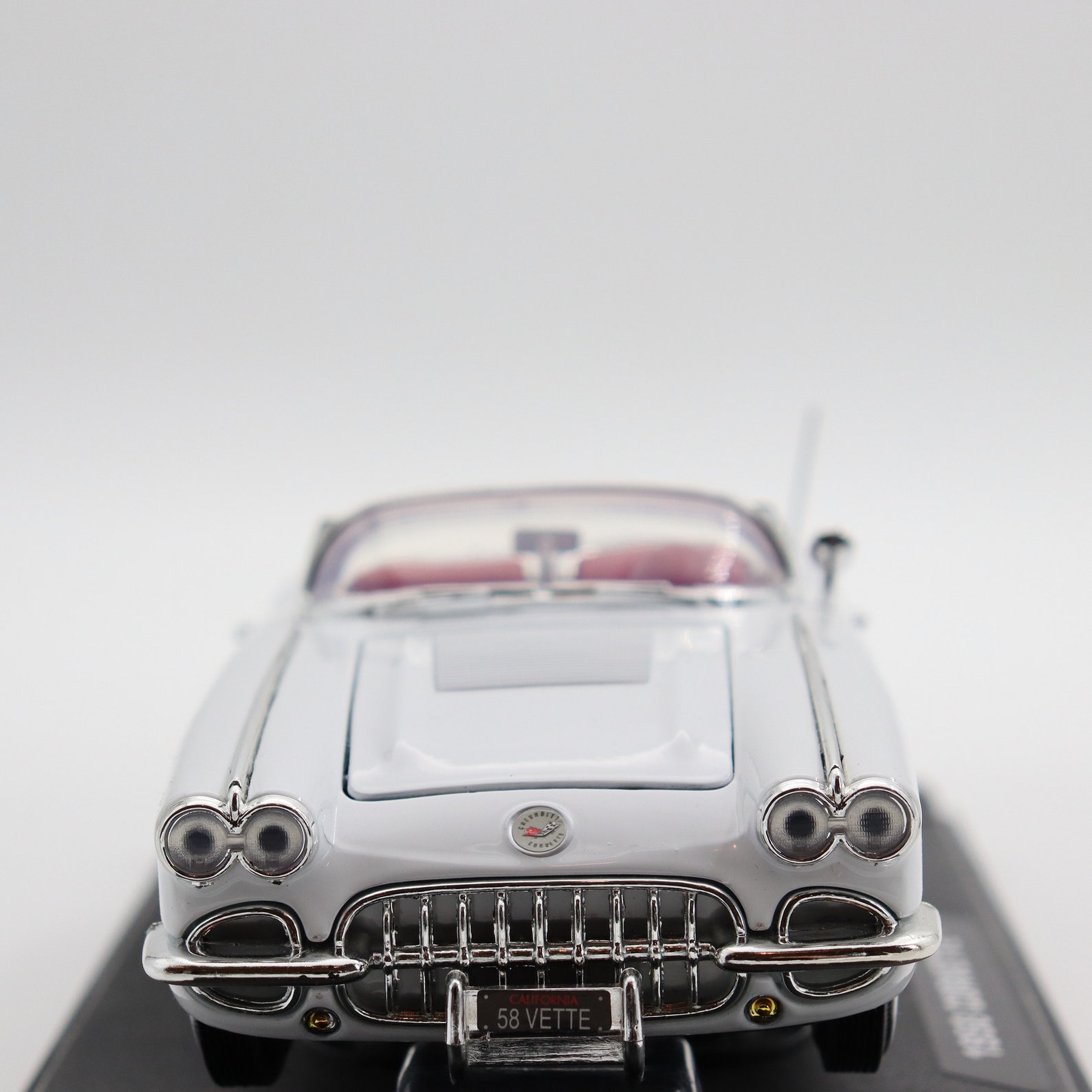 Motormax 1958 Corvette Model Car|vintage Model Car|scale 1:18 Diecast ...