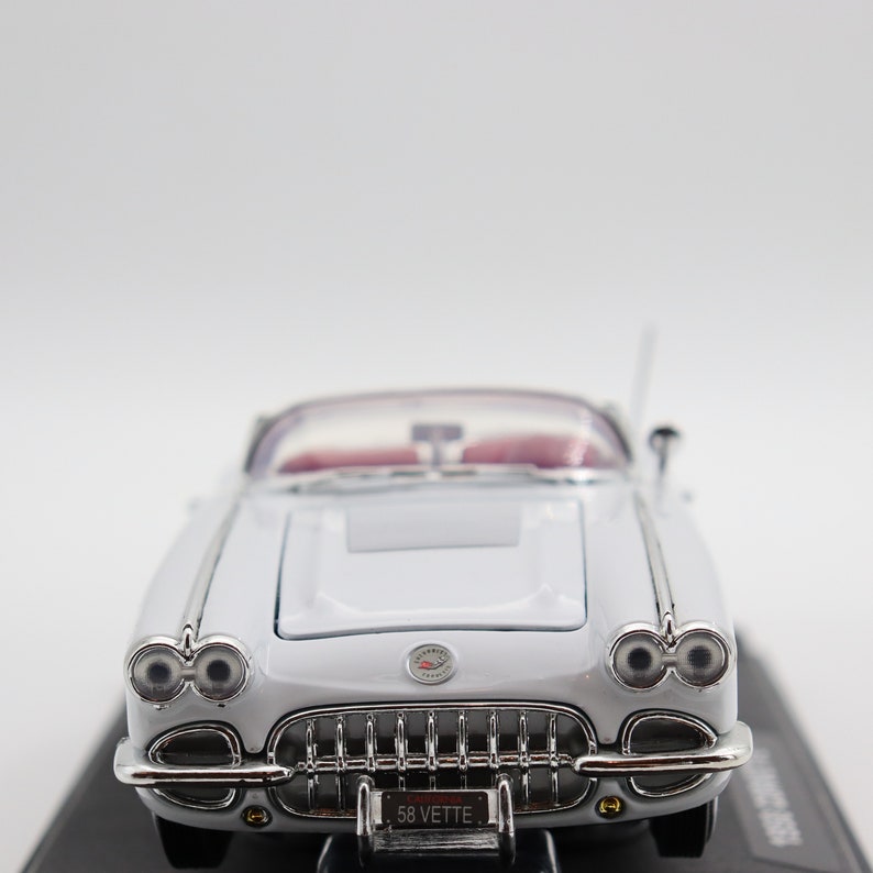 Motormax 1958 Corvette Model Car|vintage Model Car|scale 1:18 Diecast ...