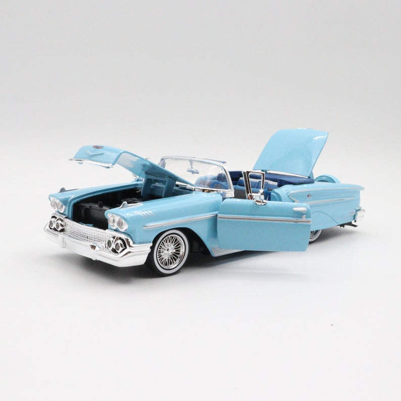 1958 Chevrolet Impala|vintage Model Car for Collectors|scale 1/24 Blue ...