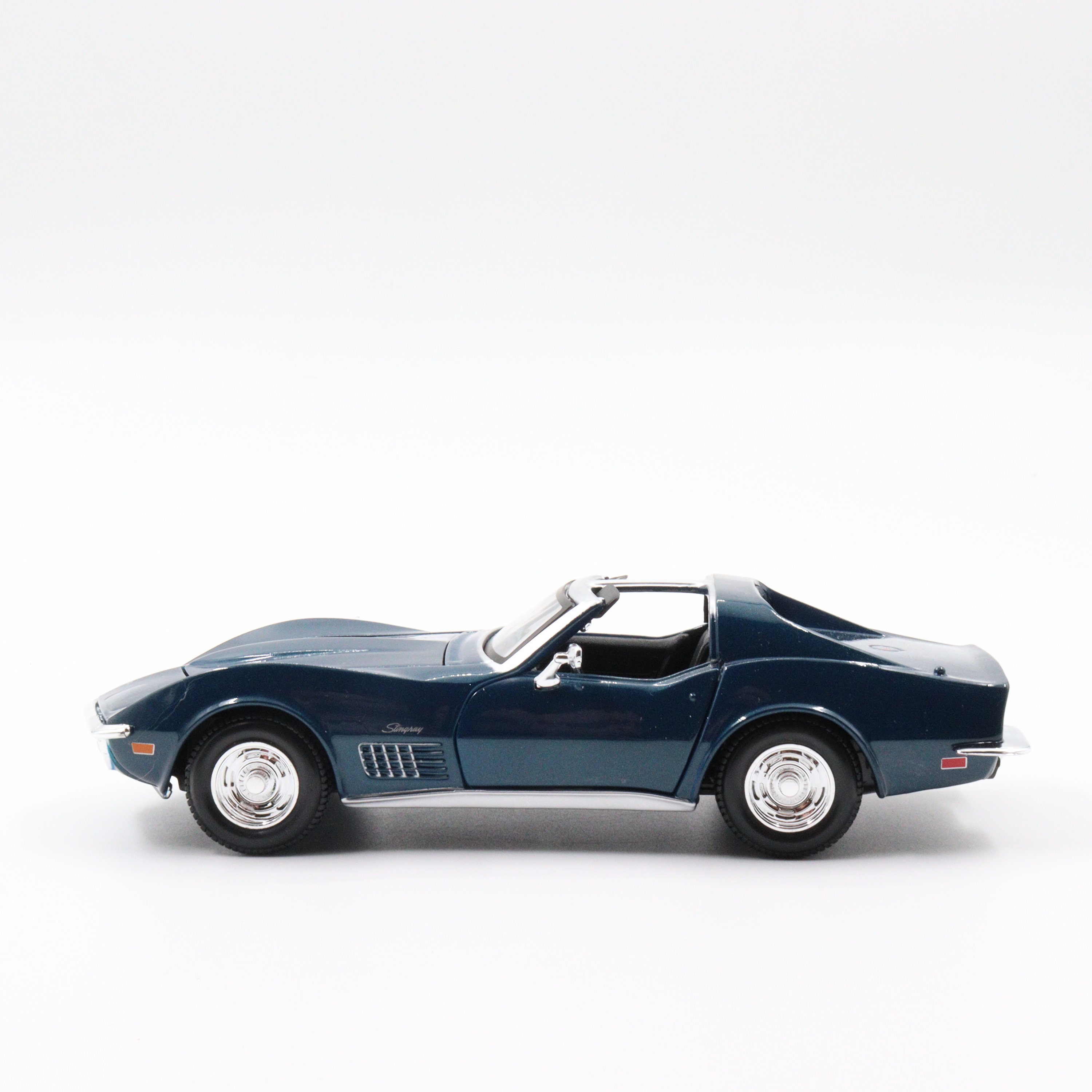 1970 Corvette|scale 1/24 Blue Diecast Car|vintage Model Convertible Car ...