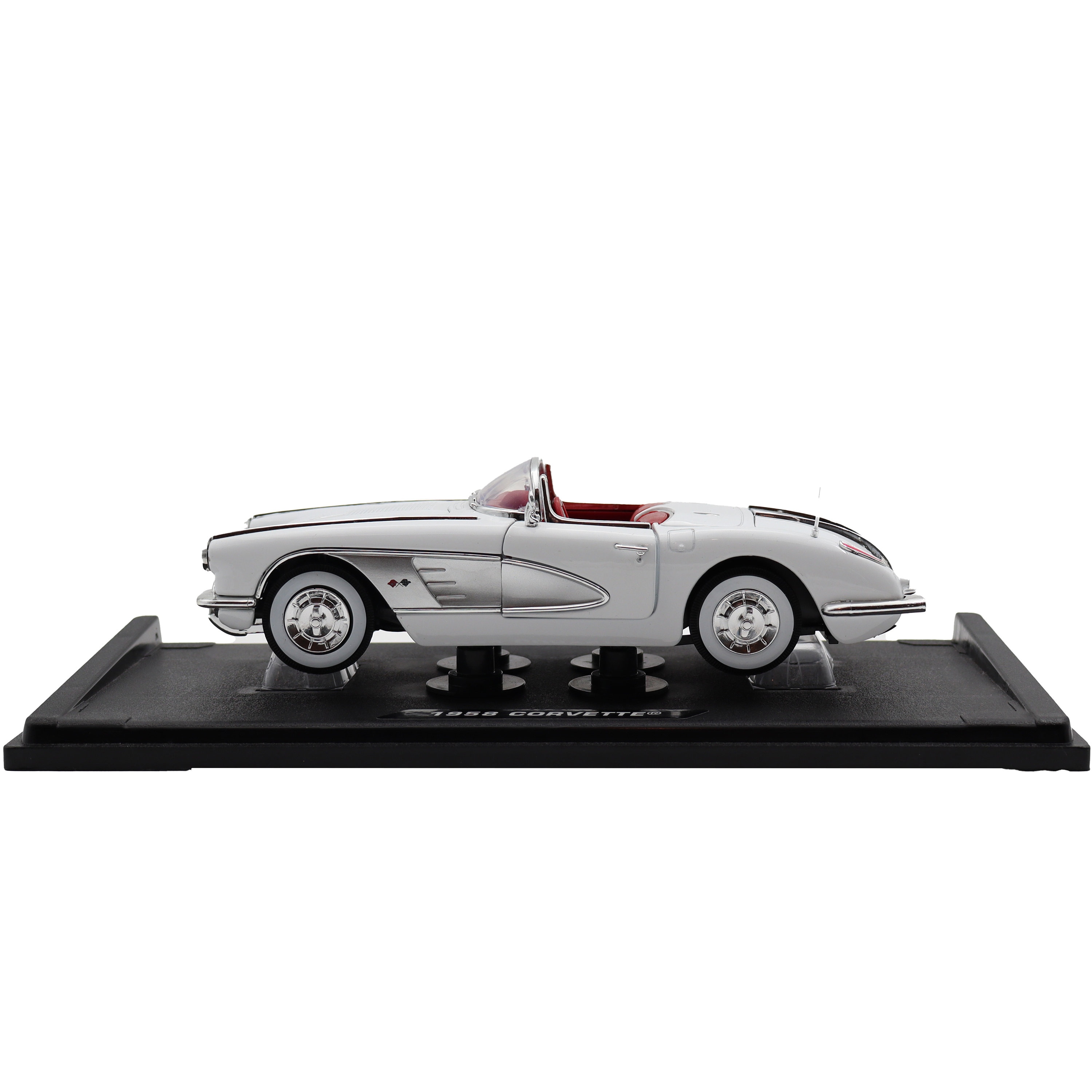 Motormax 1958 Corvette Model Car|vintage Model Car|scale 1:18 Diecast ...